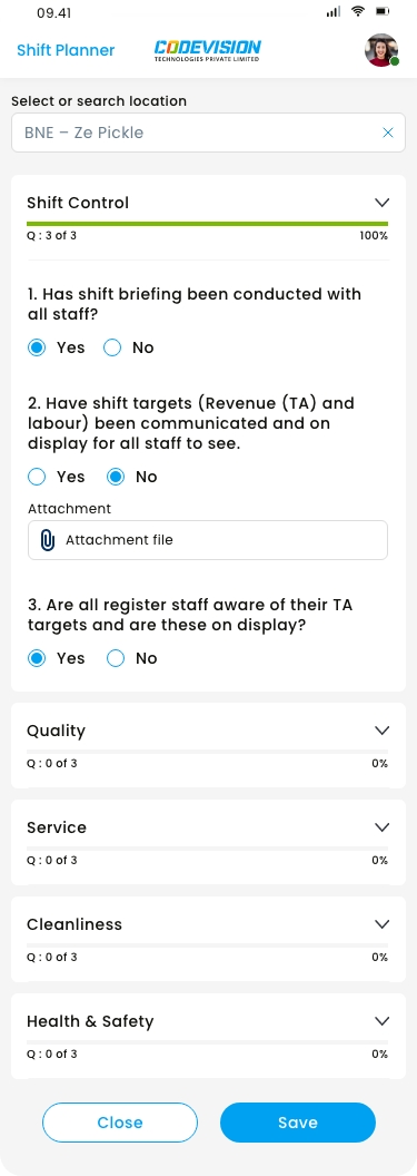 Shift Planner | Codevision Technologies